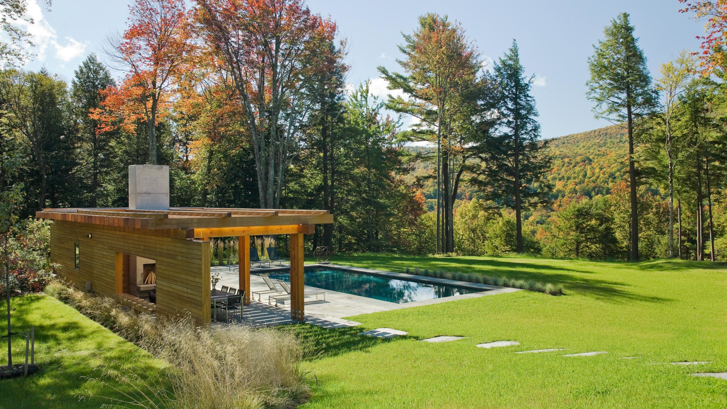 Pool & Pool House - Wagner Hodgson Landscape Architecture